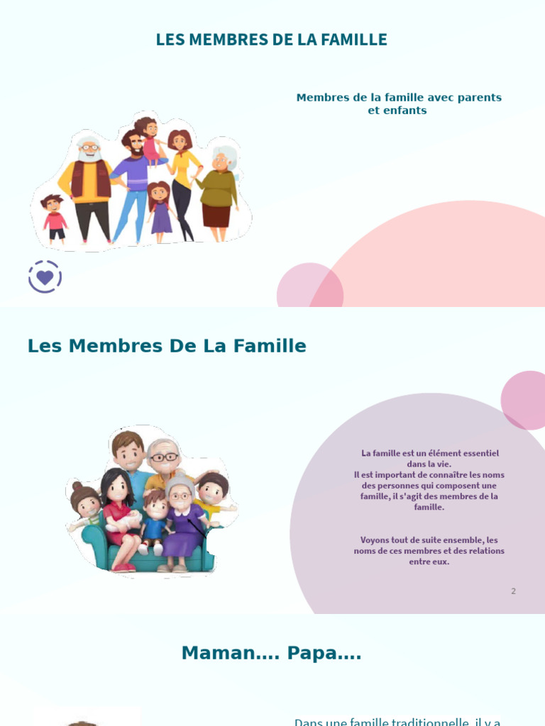 Les Membres de La Famille | PDF | Salud y bienestar
