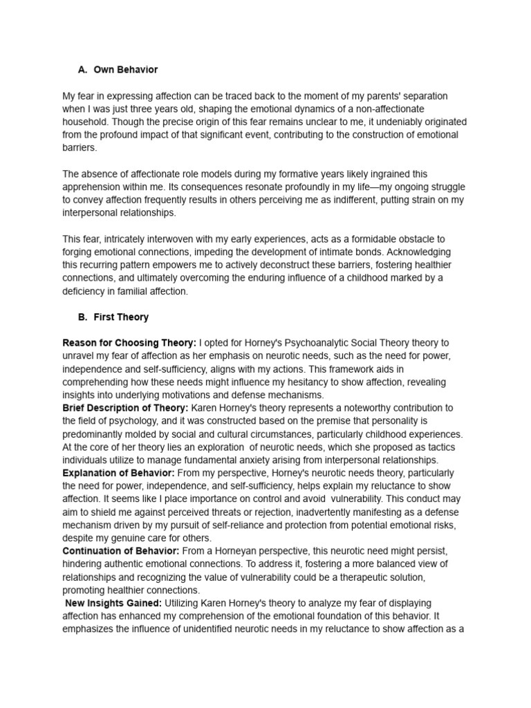 B. First Theory Reason For Choosing Theory | PDF