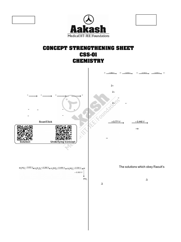 Concept Strengthening Sheet (CSS-01) Based on AIATS-01 (CF OYM)_Chemistry | PDF
