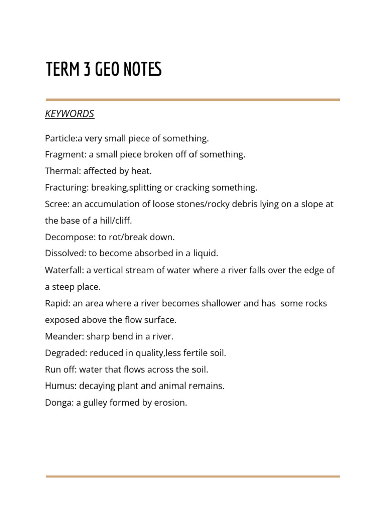 Term 3 Geo-1 | PDF