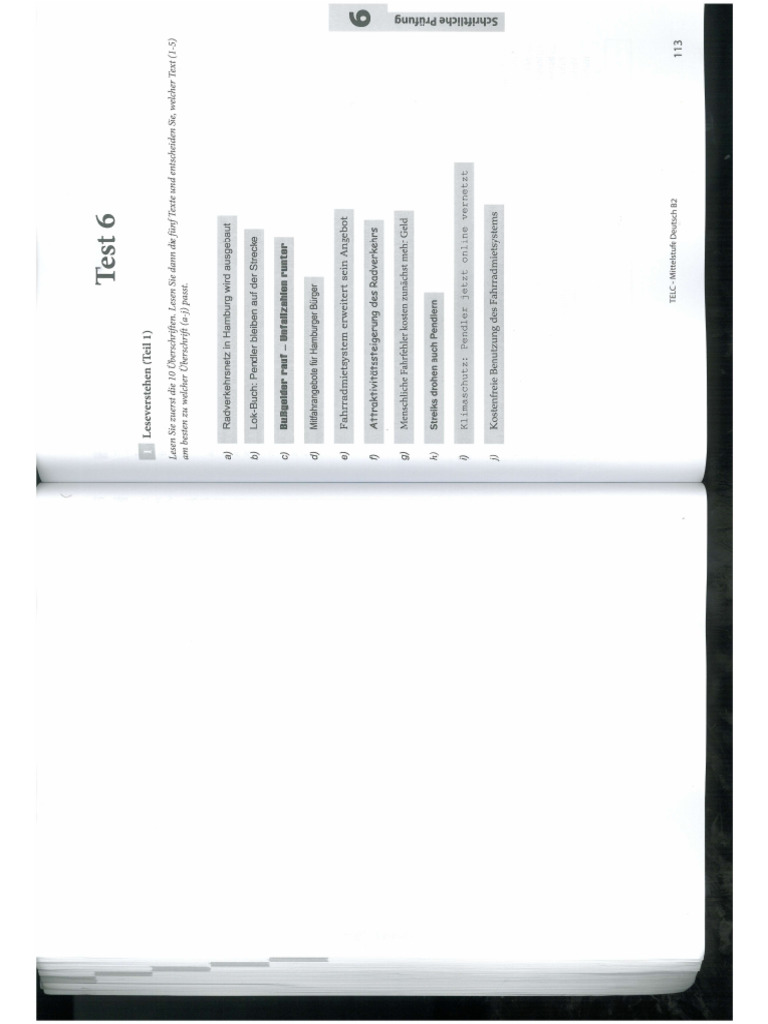 test 6 lesen | PDF
