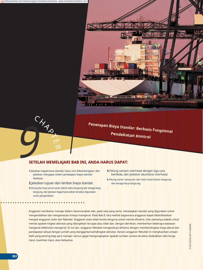 Standar Costing Hansen Mowen. BAHASA | PDF