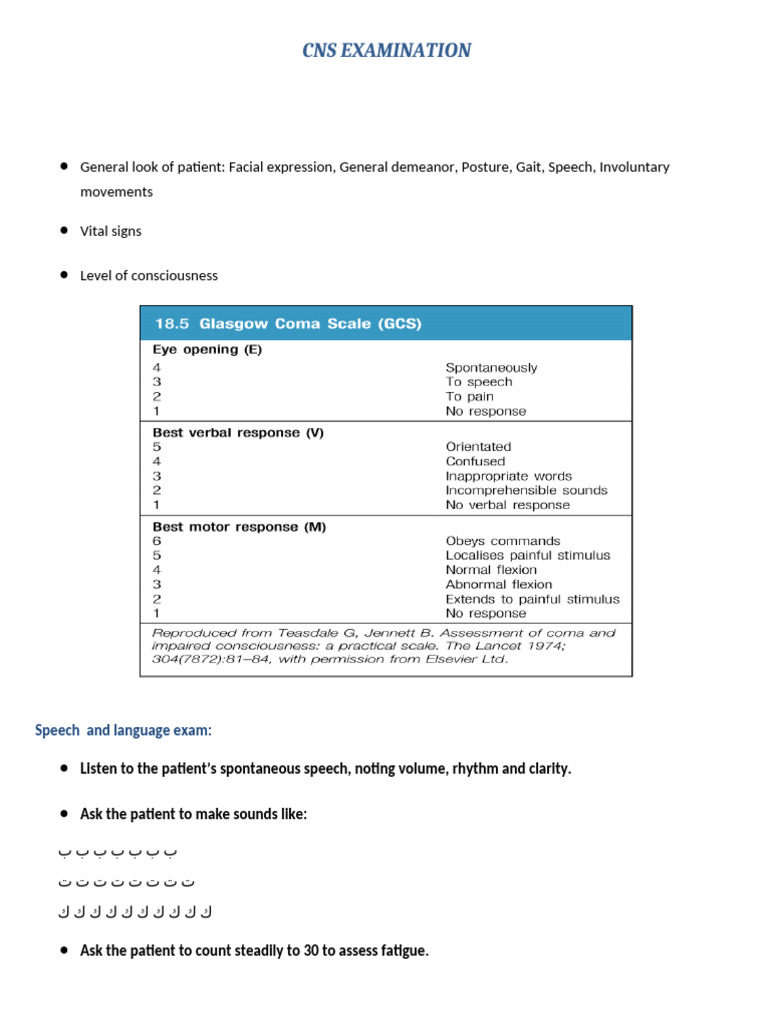 examination checklist-2 | PDF
