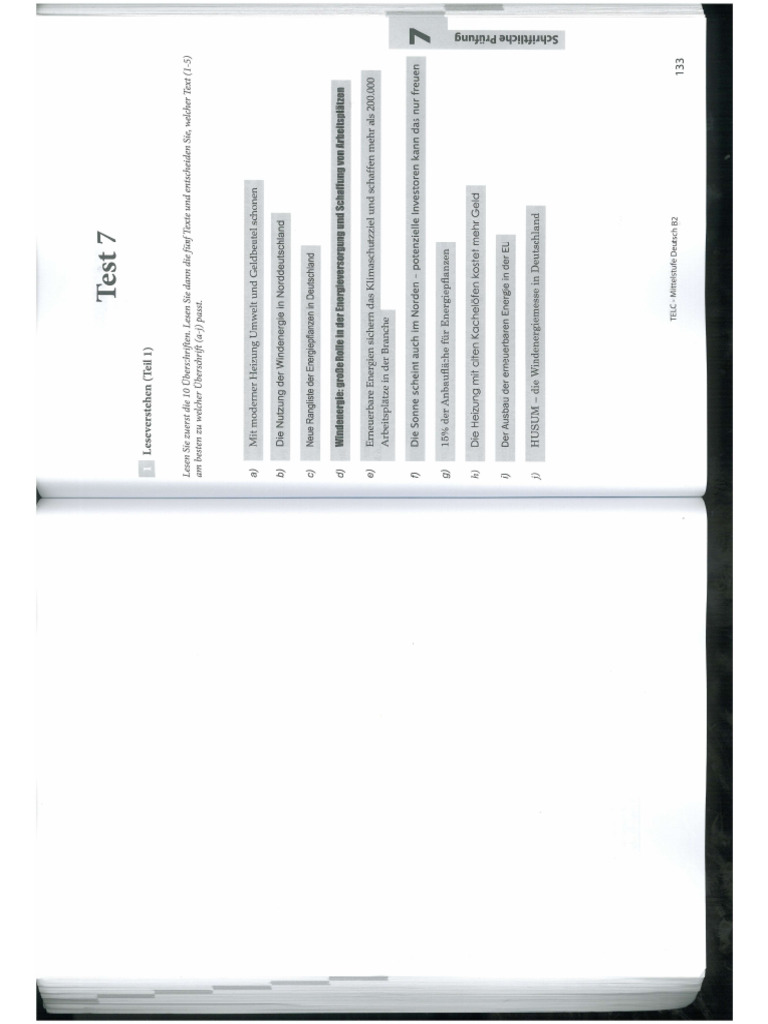 Lesen Test 7 | PDF