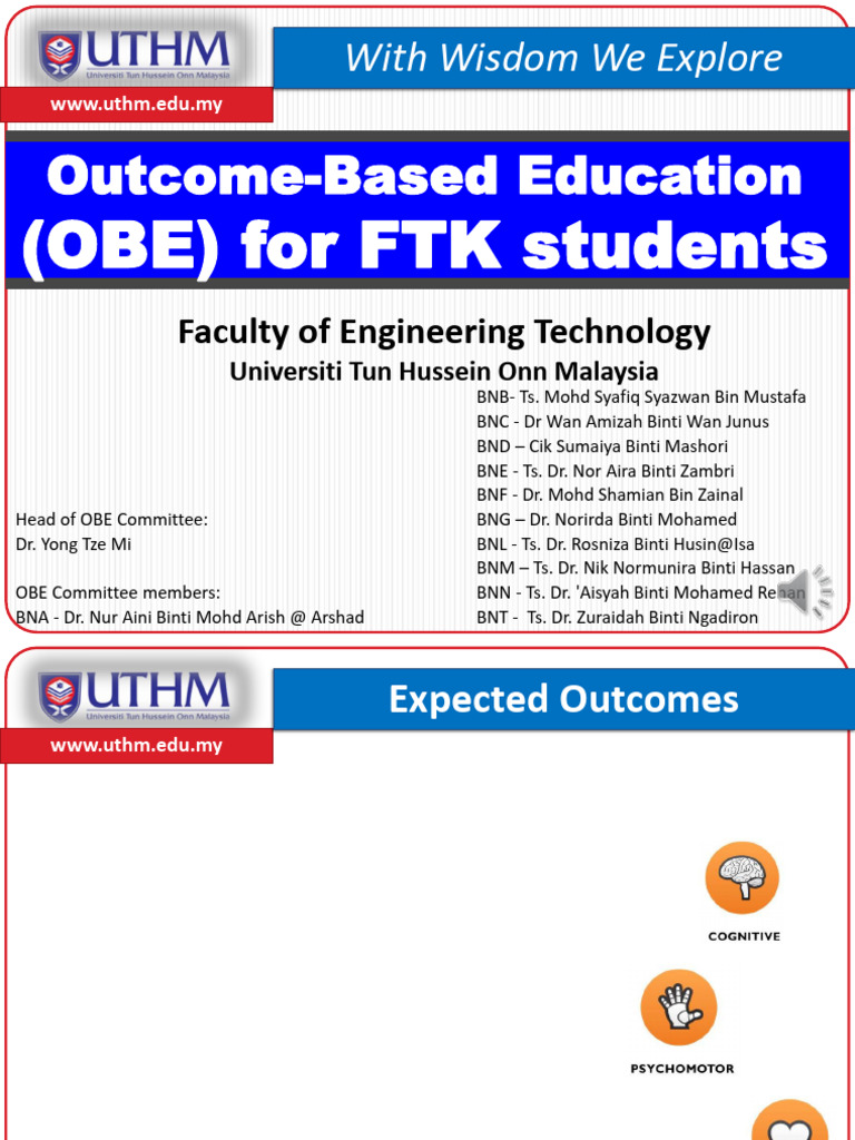 OBE-studentFTK Sem2 20202021 | PDF