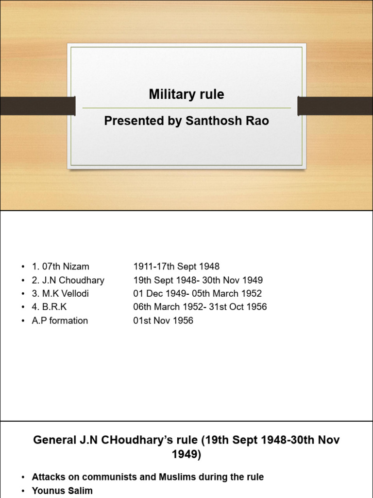 Military Rule | PDF