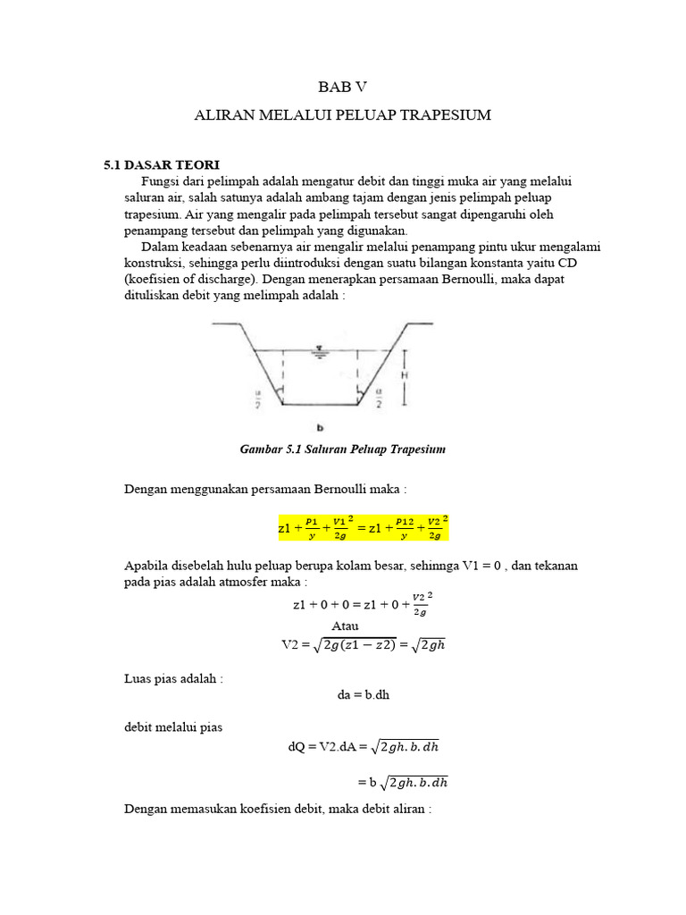 Bab - V - Hidrolika Fiks | PDF