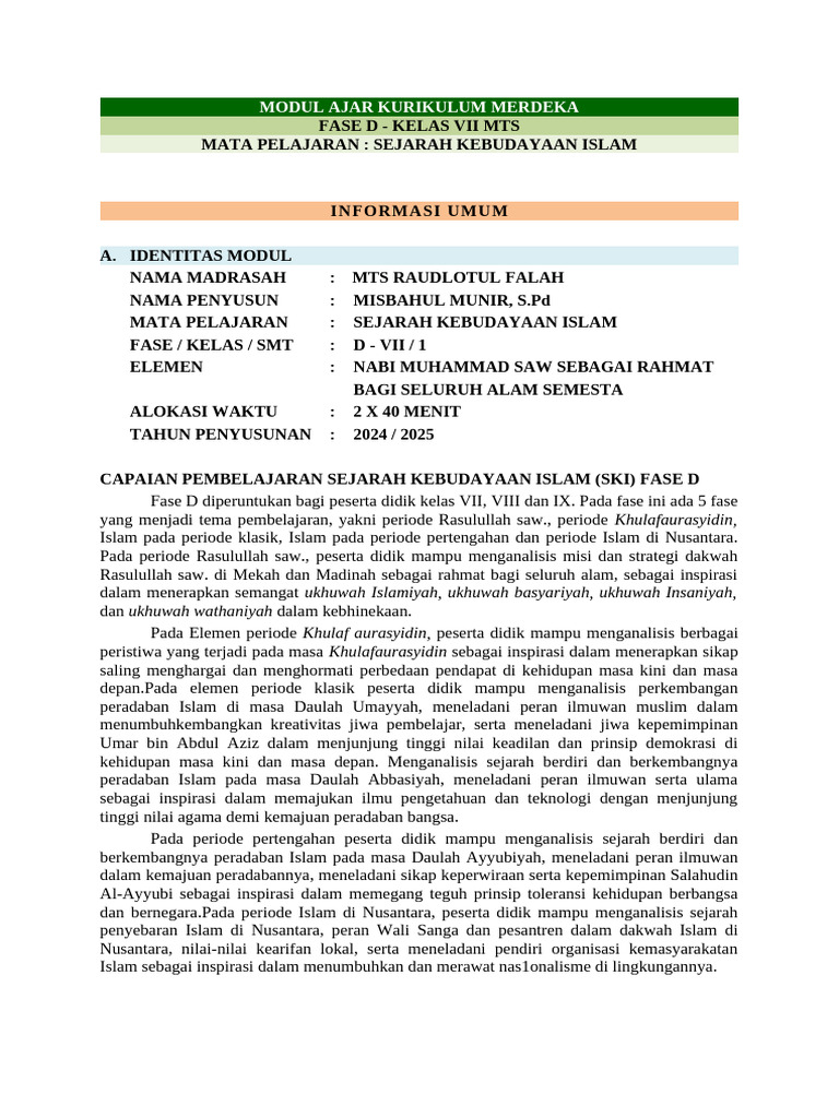 Modul Ski 7 Bab 1 | PDF