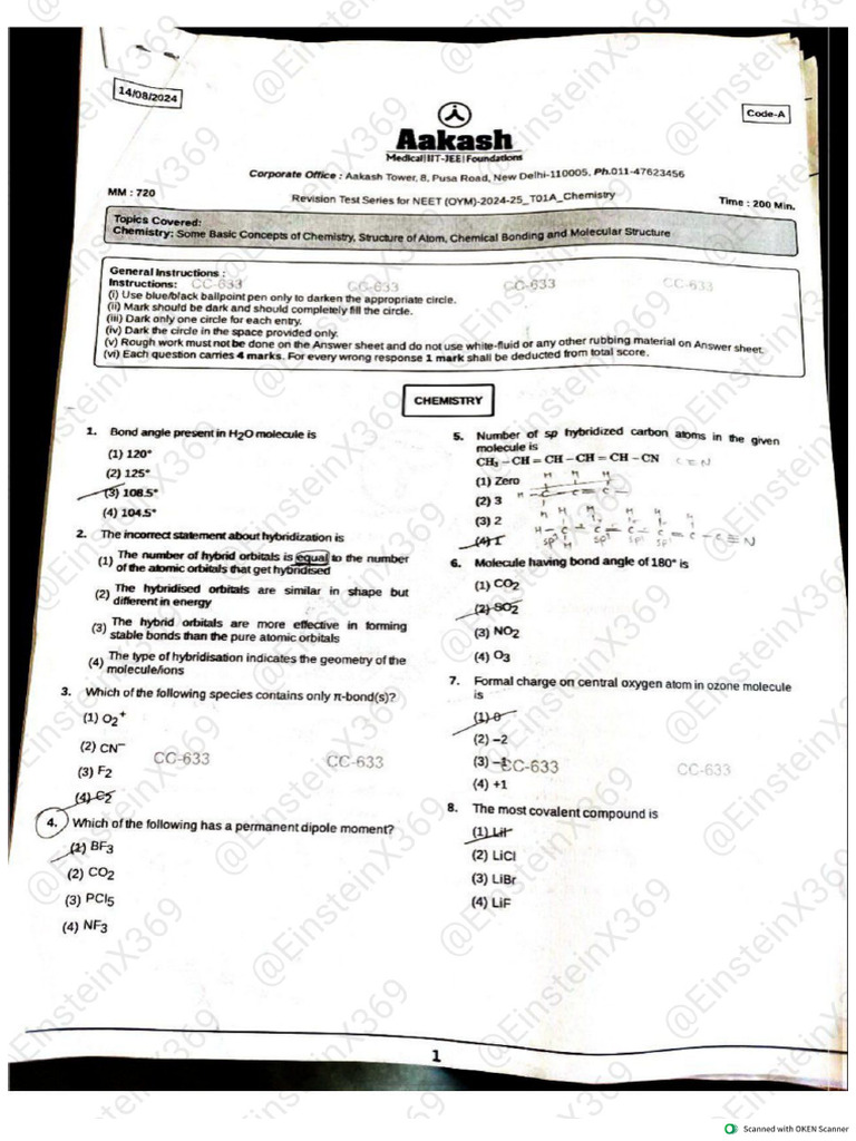 RTS C 01 Oym Question Paper | PDF