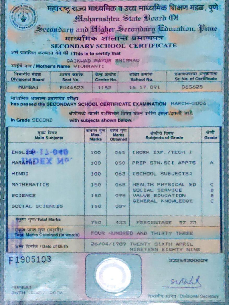 10th or Equivalent Examination Proof-1 | PDF