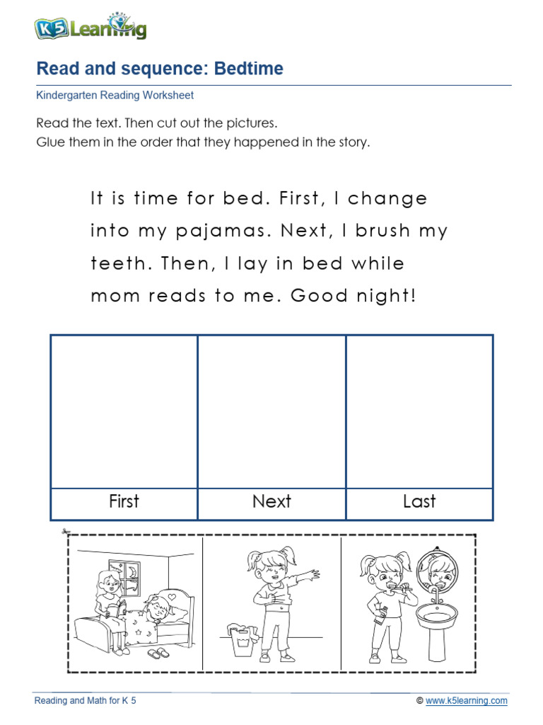 Read and Sequence - Bedtime | PDF