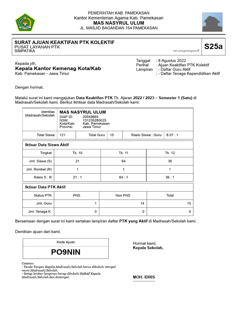 S25 Tahun 2022 | PDF