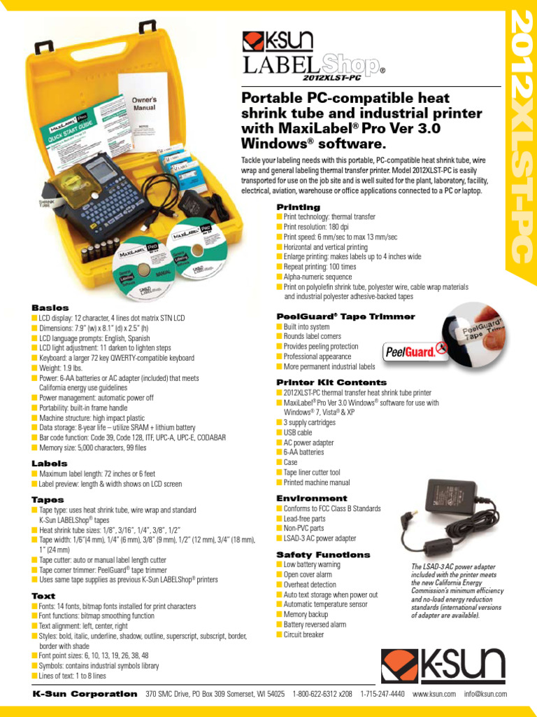 2012XLST PC K Sun Datasheet 9867699 | PDF