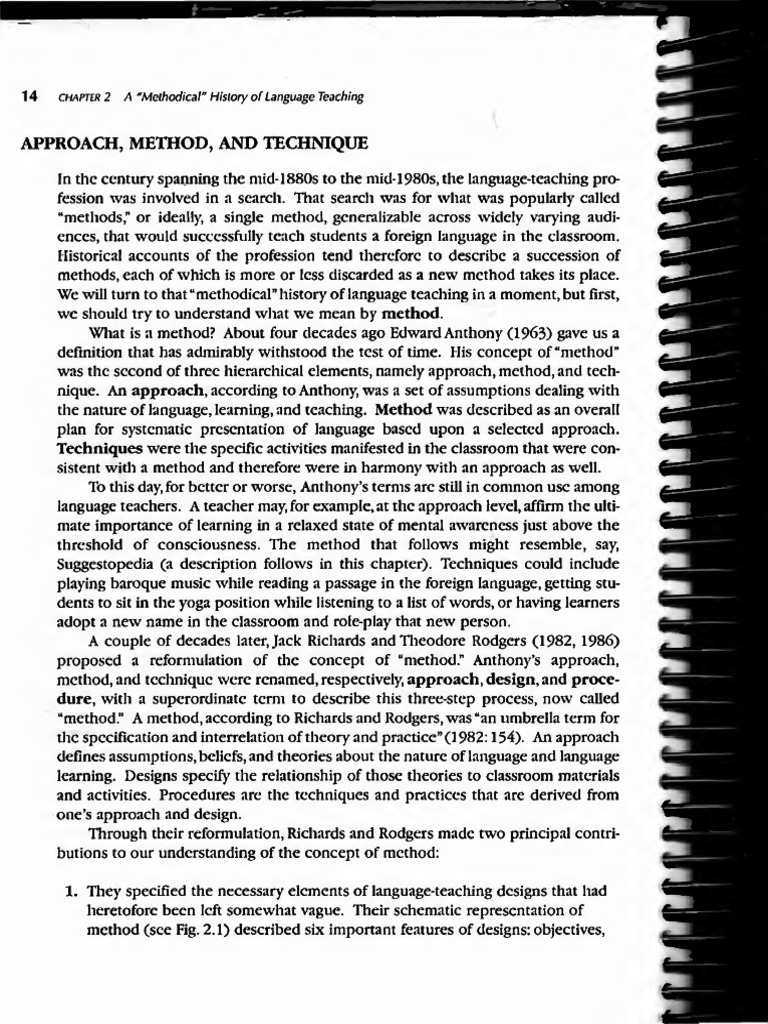 Ch 2 - Approach, method and technique | PDF
