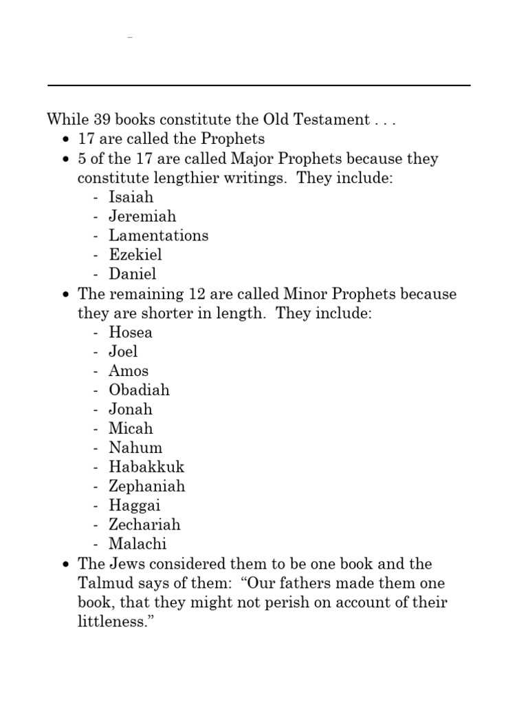 Introduction To The Minor Prophets | PDF
