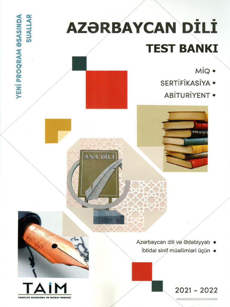 Azərbaycan Dili Taim Bütöv - 240401 - 225450 | PDF