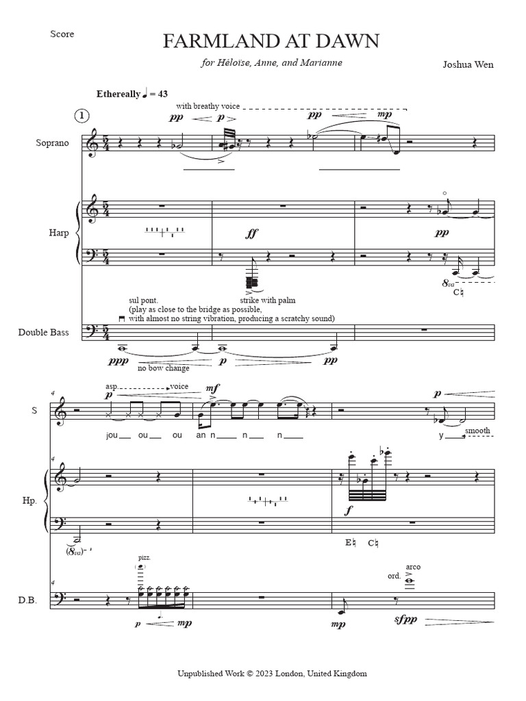 MU5545 Asgn. 1 - Score | PDF