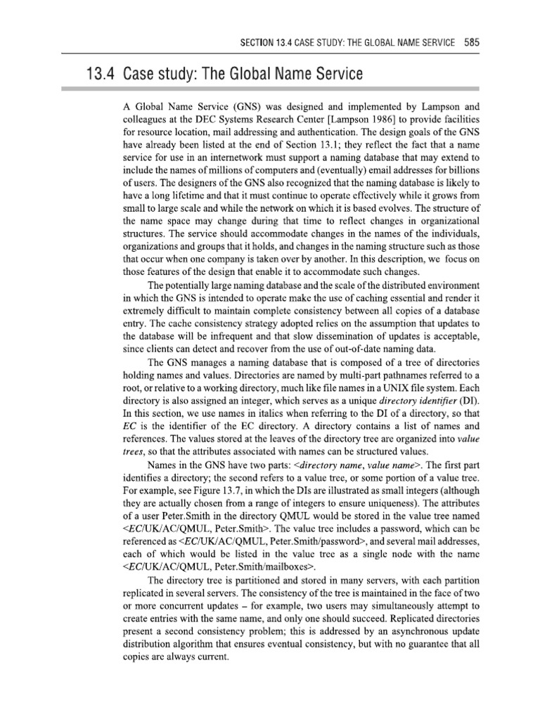 Global Name Service Case Study | PDF