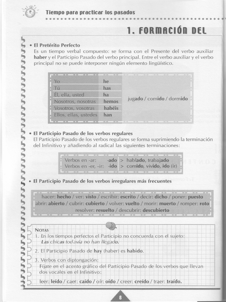 Pretérito Perfecto 3 | PDF
