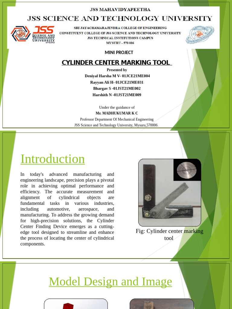 Cylinder Center Marking Tool: Mini Project | PDF