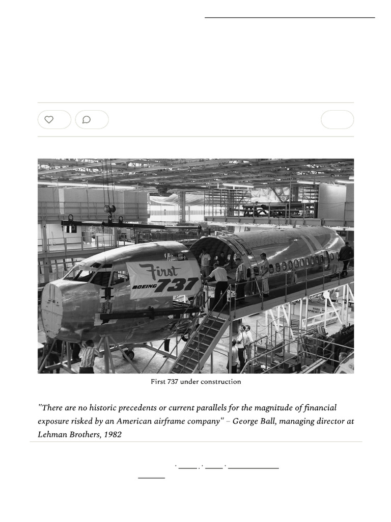 A Cycle of Misery - The Business of Building Commercial Aircraft | PDF