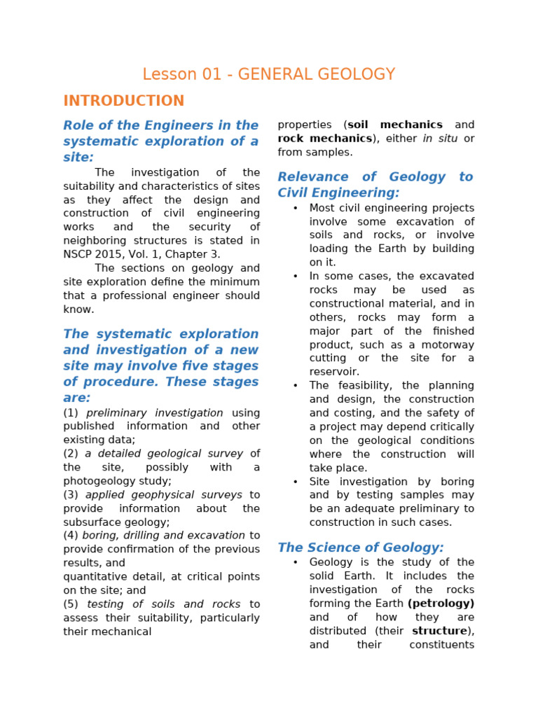General Geology NOTES | PDF