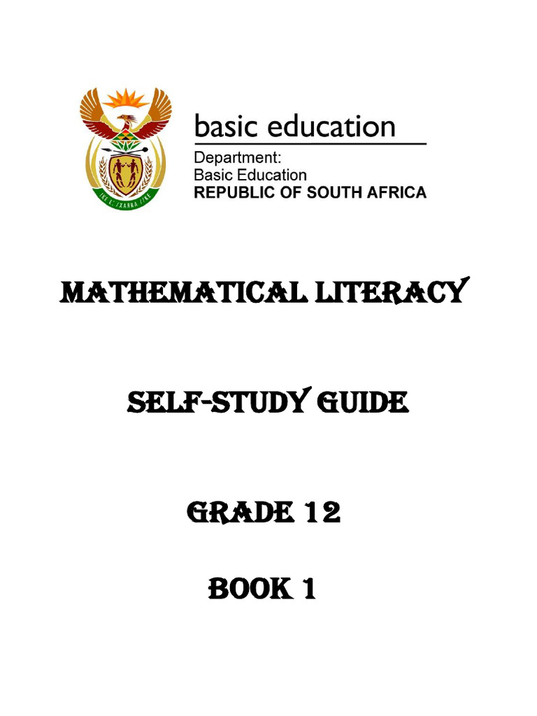 Mathemactical Literacy Self Study Guide | PDF
