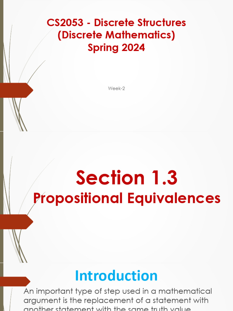 3.propositional Equivalences | PDF