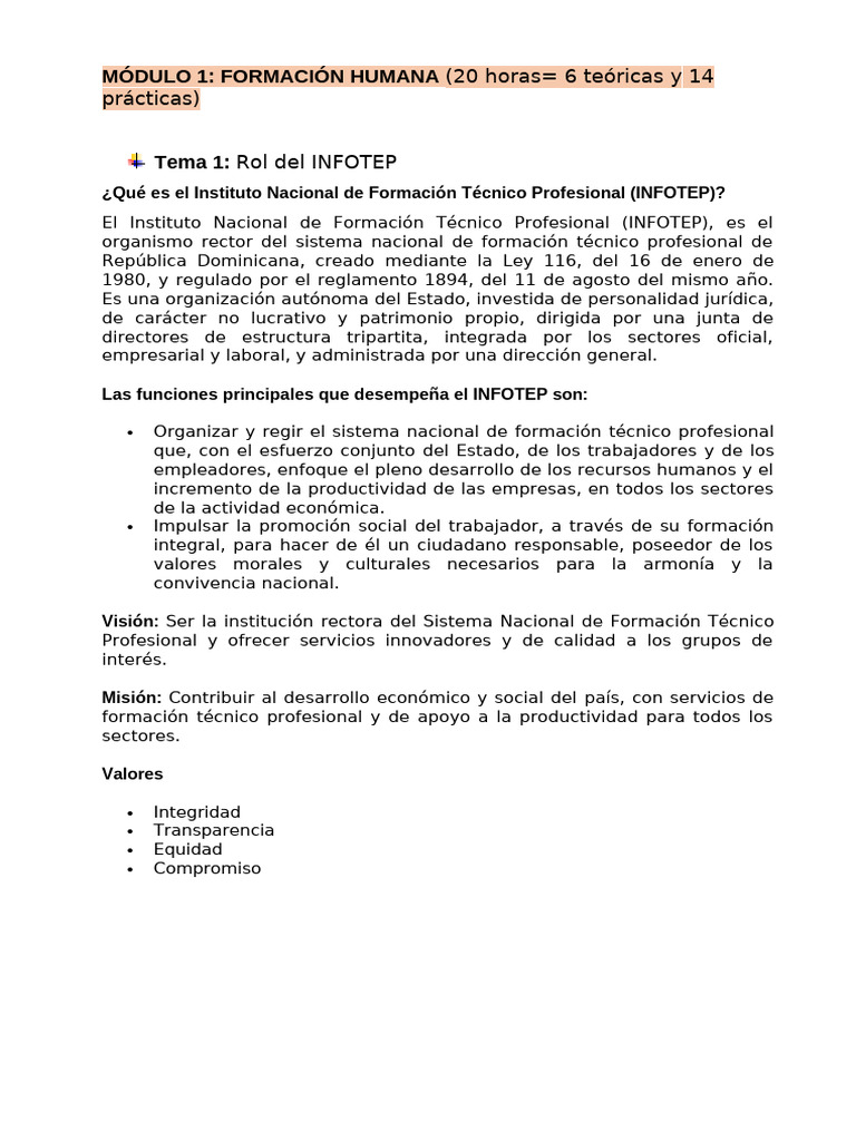 Contenido de FFHH | PDF