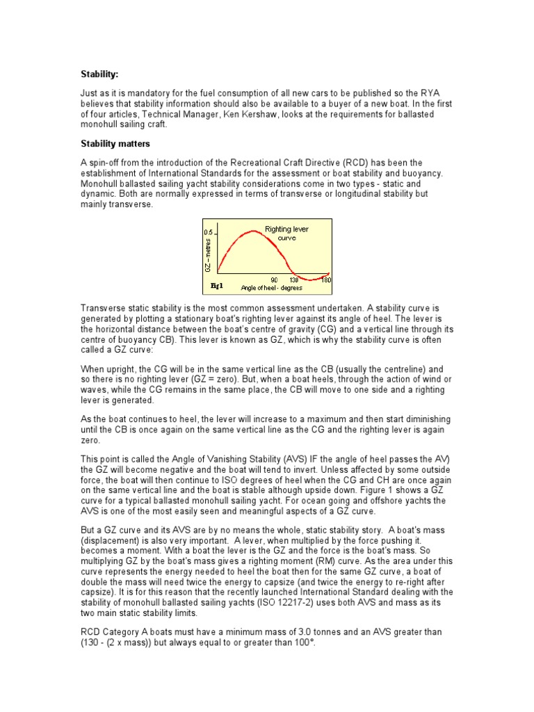 Stability | PDF | Watercraft | Ships