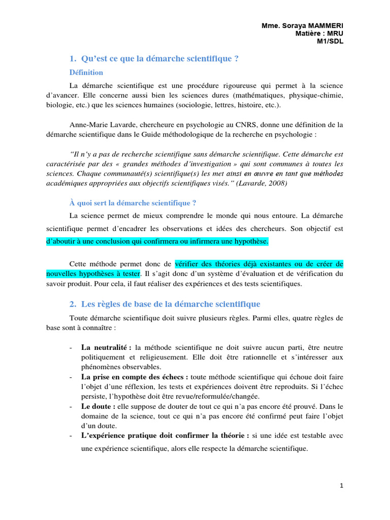 2-Demarche Scientifique | PDF