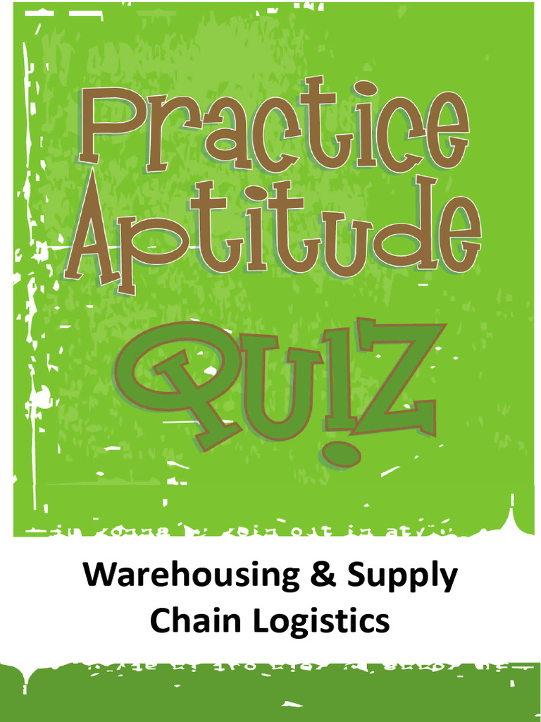 Warehousing-and-Supply-Chain-Logistics-Quiz | PDF