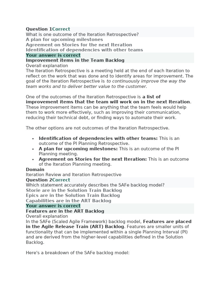 SAFE - Questions | PDF