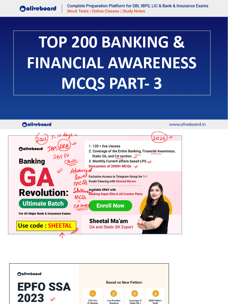 Banking Financial Awareness | PDF