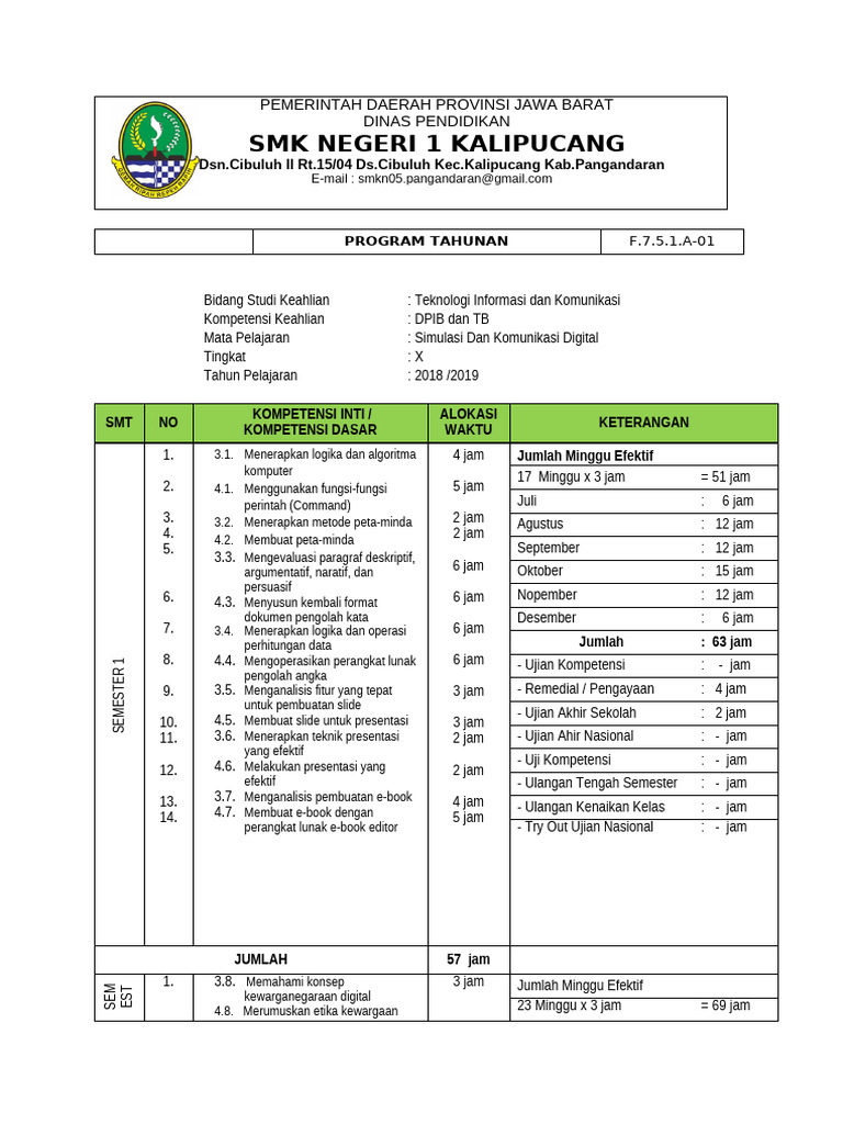 3.program Tahunan | PDF