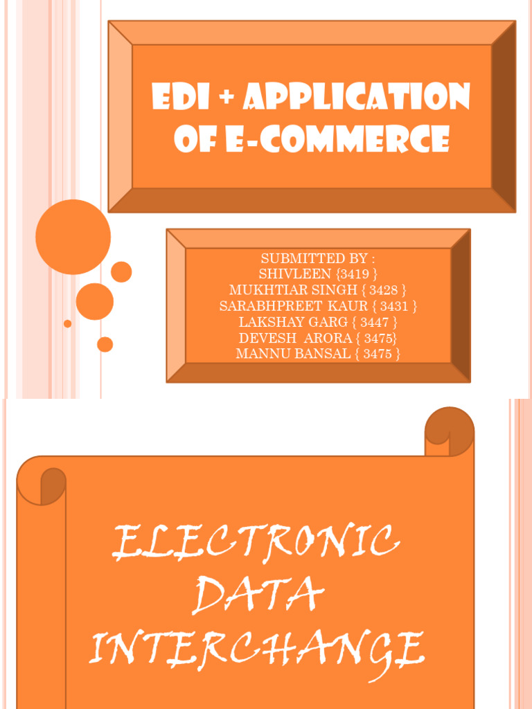Ecom . Edi . Ppt | PDF