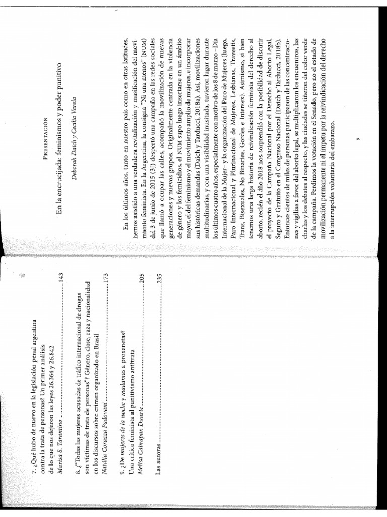 Daich, Deborah y Cecilia Varela 2020. en La Encrucijada, Feminismos y ...