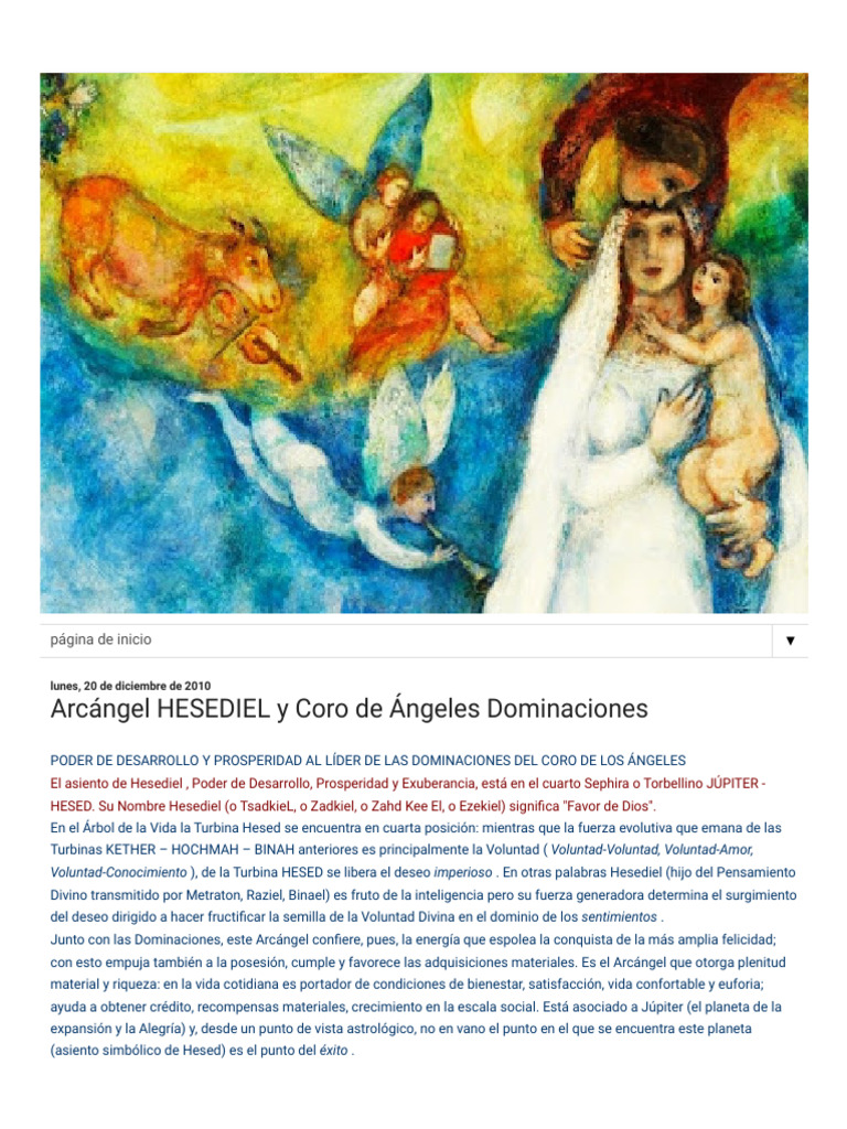 Ángeles y Nosotros - Arcángel HESEDIEL y Coro de Ángeles Dominaciones | PDF