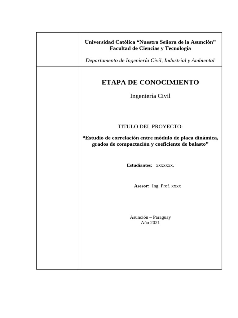 Anteproyecto | PDF