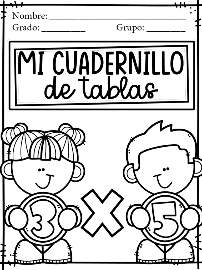 161.cuadernillo Tablas de Multiplicar | PDF