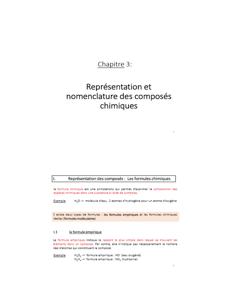Chap 3 - Représenation Et Nomenclature | PDF