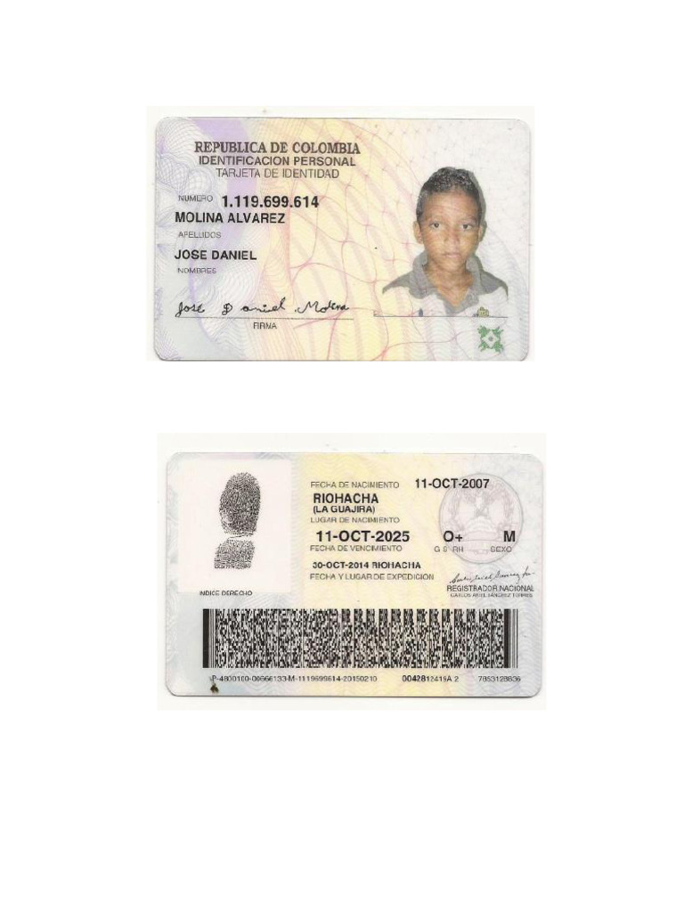 Fotocopia Del Documento de Identidad | PDF