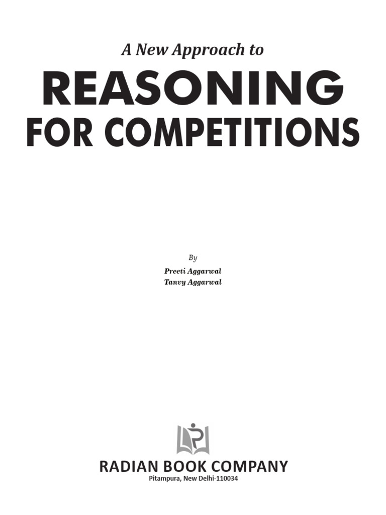 Demo 50 A New Approach To Reasoning Book For Competitive Exams From The ...