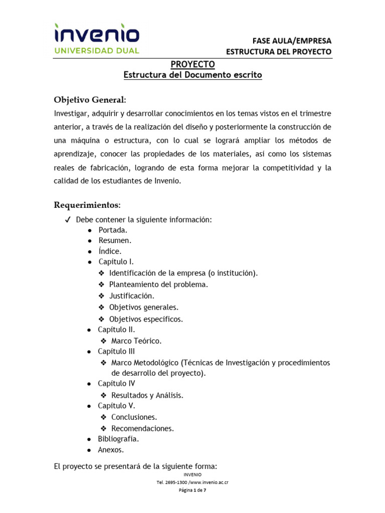 Estructura de Proyecto (1) | PDF