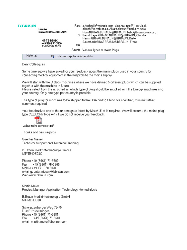 Service Circular - Various Types of Mains Plugs | PDF