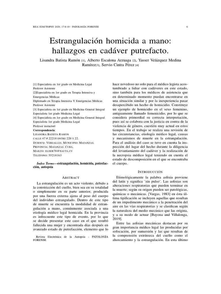 Estrangulación | PDF