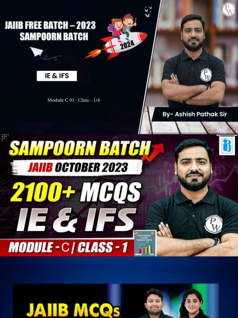 JAIIB IE & IFS - Module C - Questions | PDF
