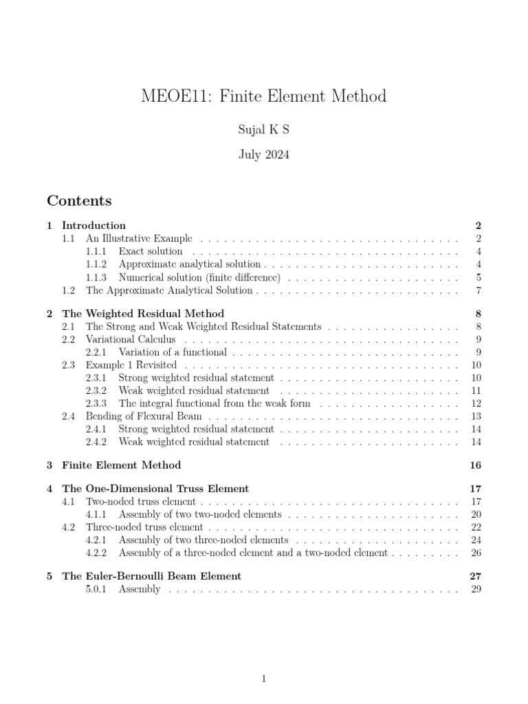Finite Element Method | PDF