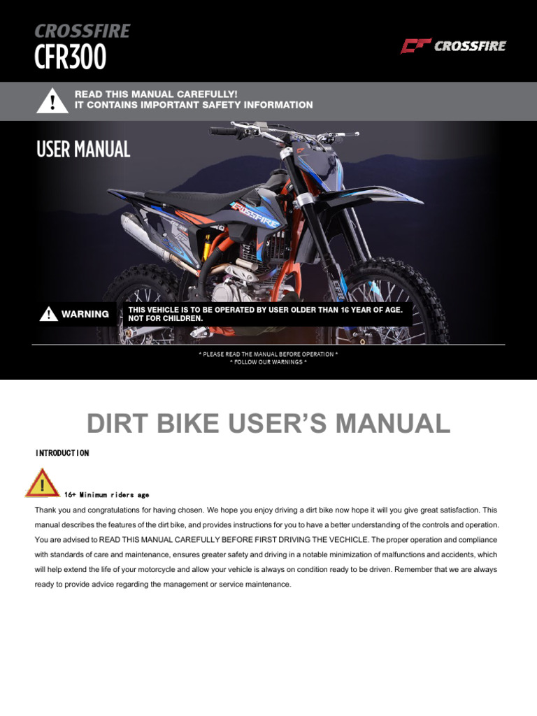 Crossfire CFR300 User Manual | PDF
