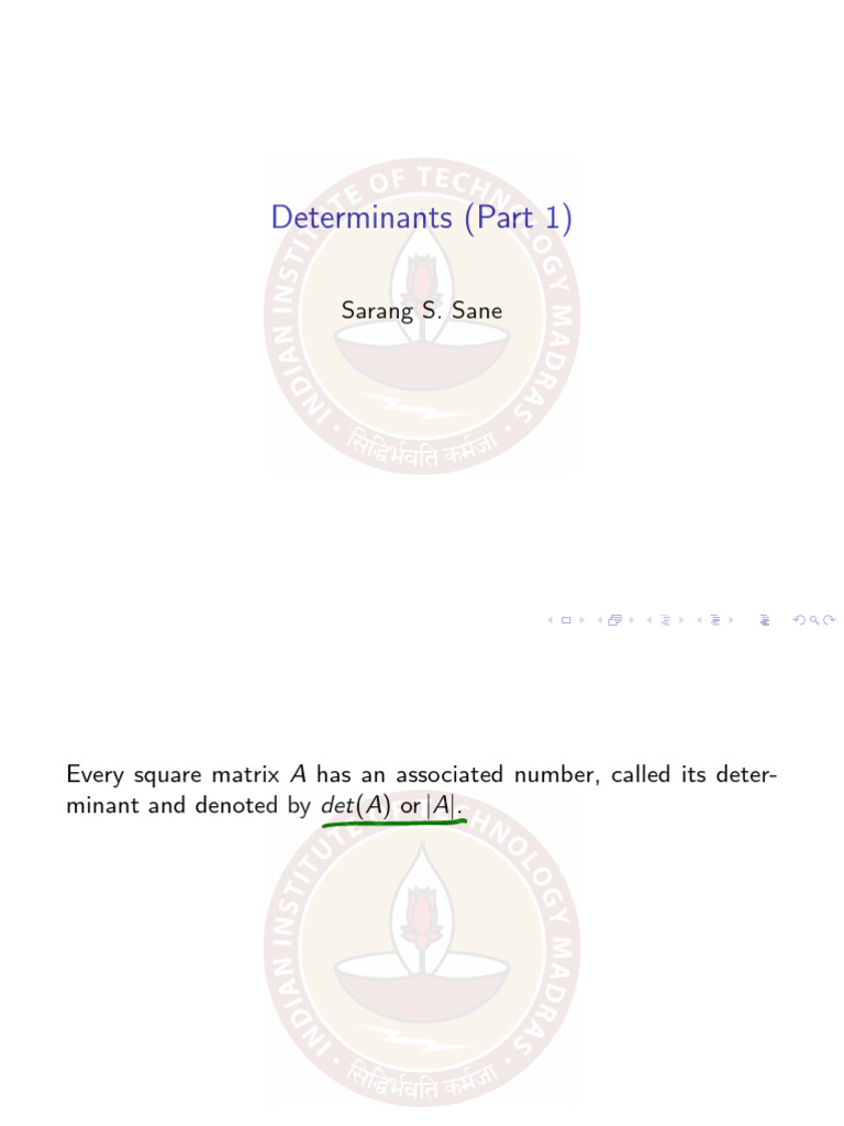 4 Determinants-1 | PDF